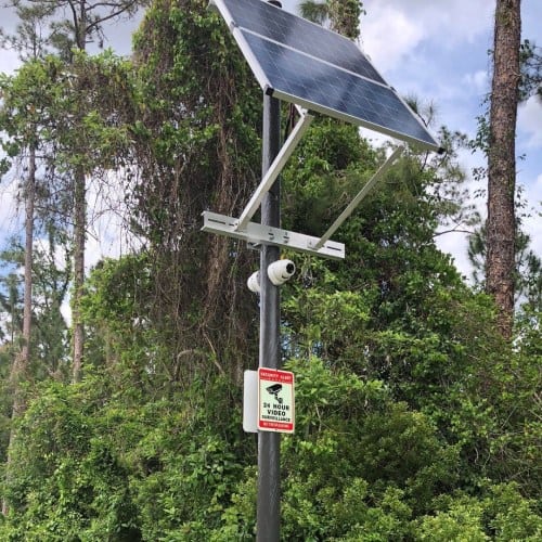 Solar power kit for a security camera - Sun-In-One™